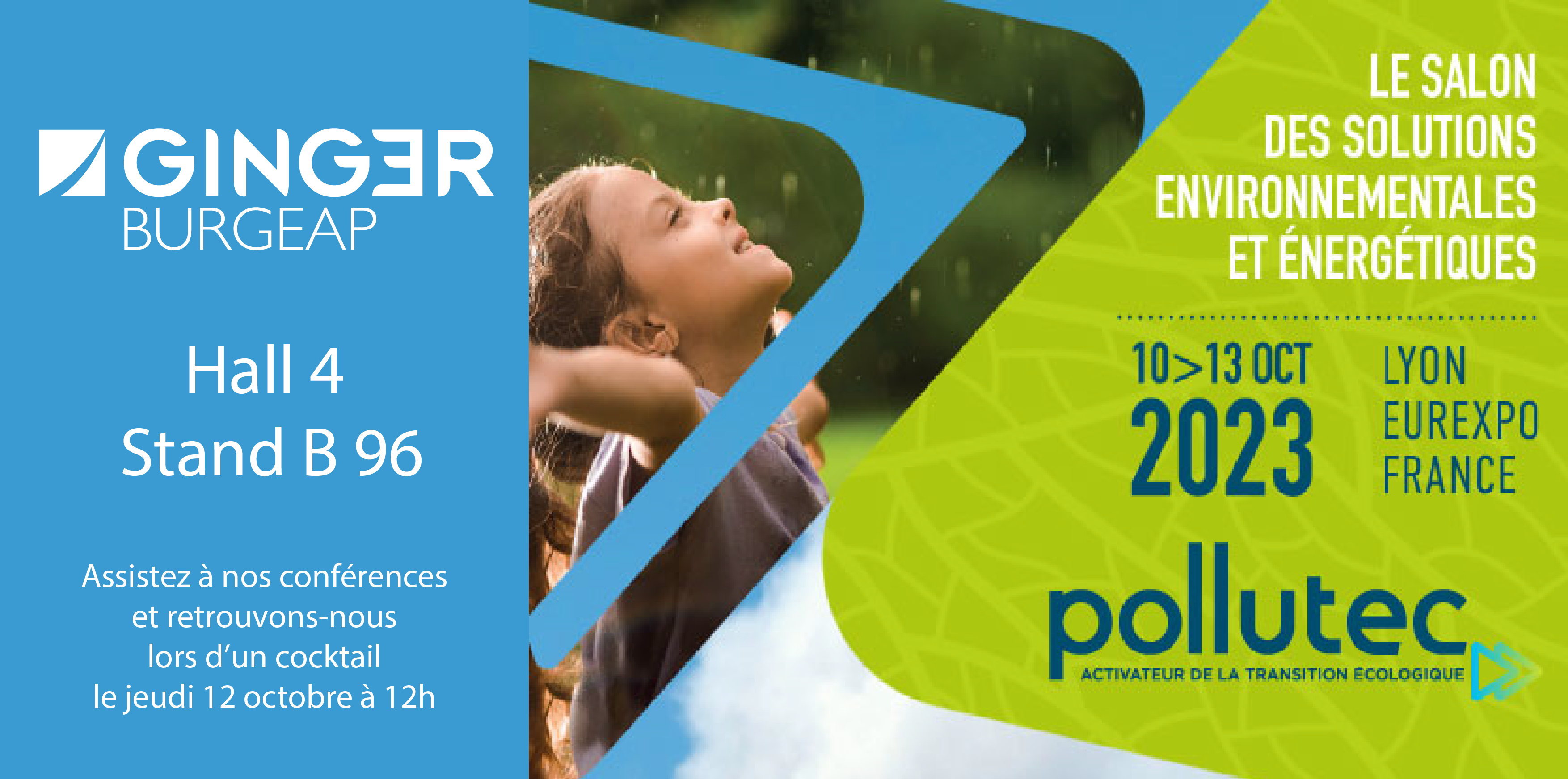 Retrouvez nous au salon POLLUTEC du 10 au 13 octobre à Lyon Eurexpo - Burgeap